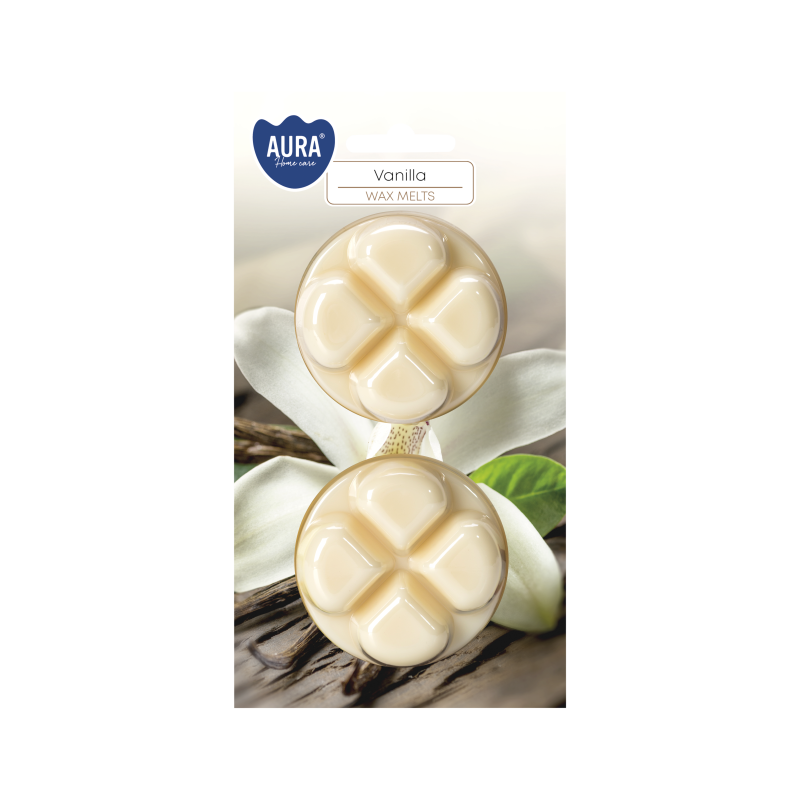 Wosk zapachowy do kominka BISPOL Aura 20g WANILIA 2 szt.