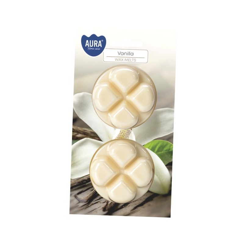 Wosk zapachowy do kominka BISPOL Aura 20g WANILIA 2 szt.